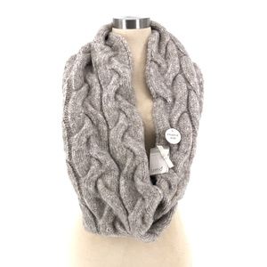 Lemon | Accessories | Lemon Brushed Wool Cable Infinity Scarf Truffle ...